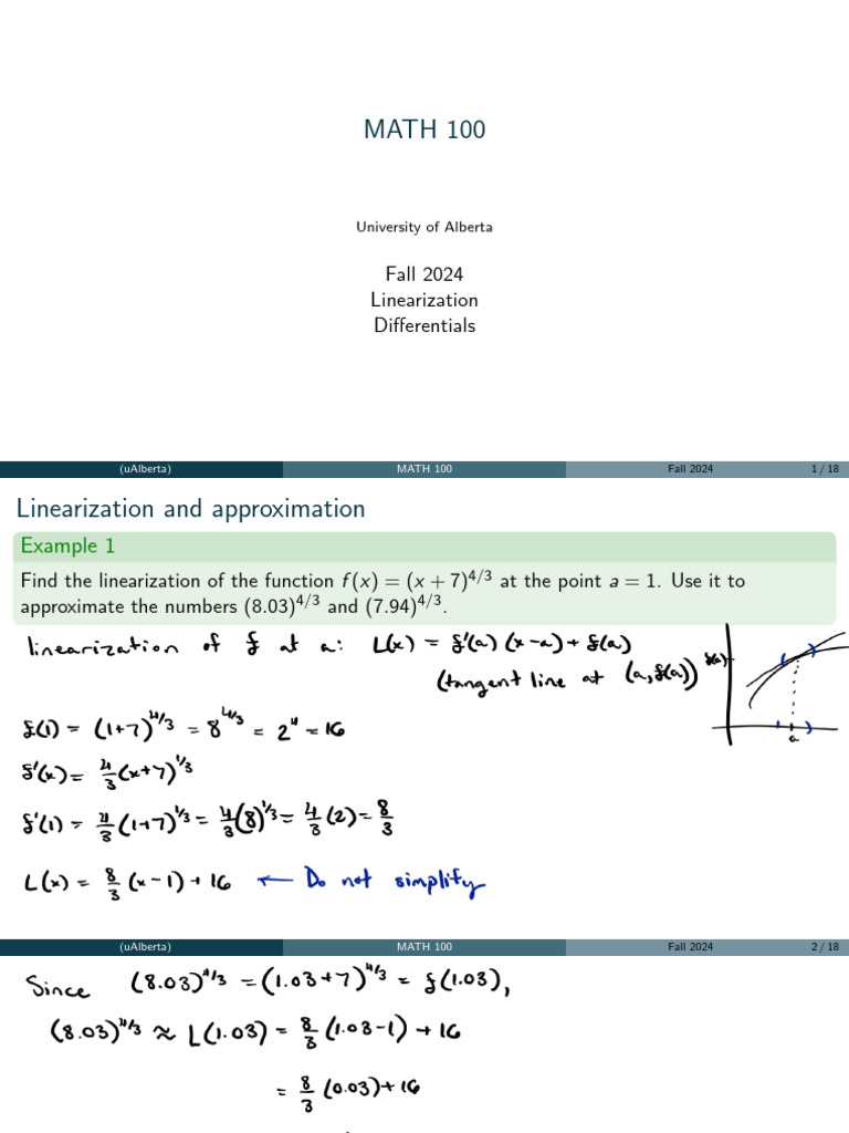 MATH_100_Lecture_Problems17a | PDF