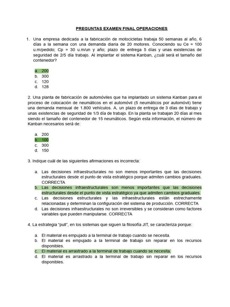Mas Test | PDF | Lean Manufacturing | Negocios económicos