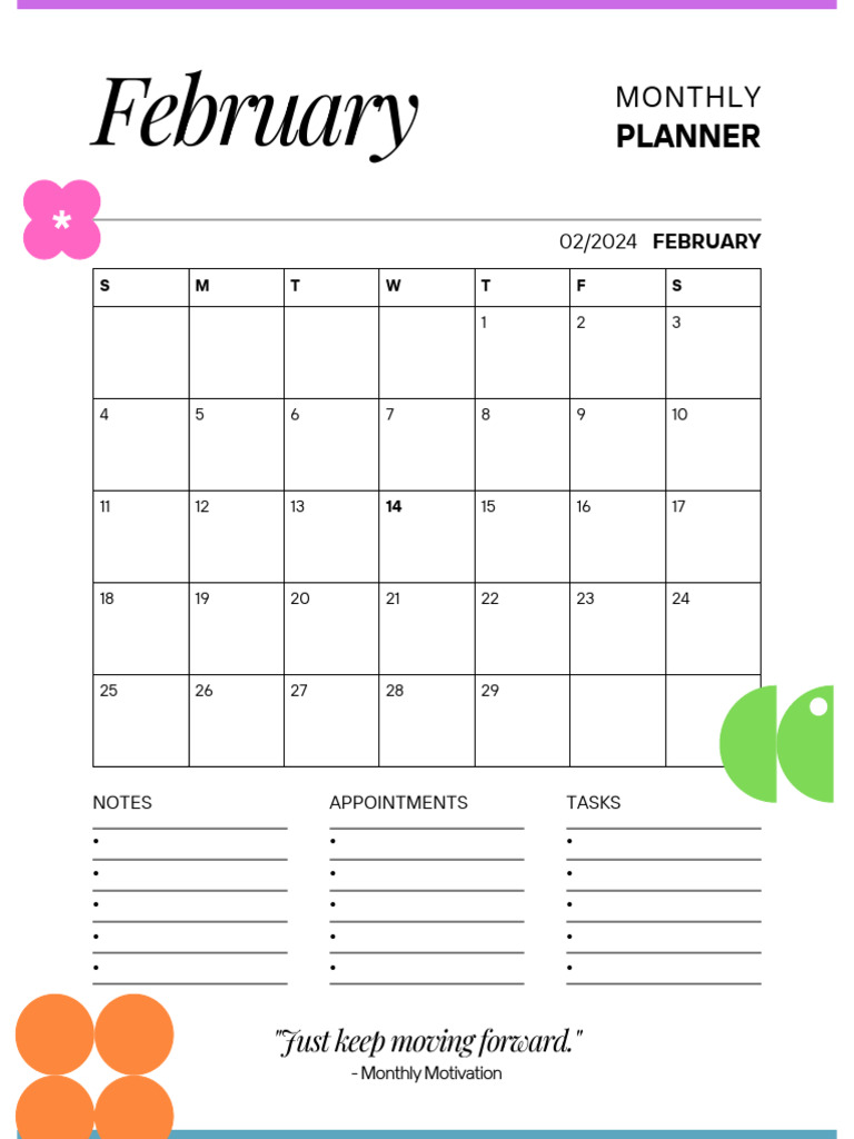Monthly Planner | PDF