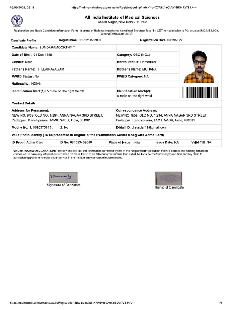 Inicet Registration | PDF