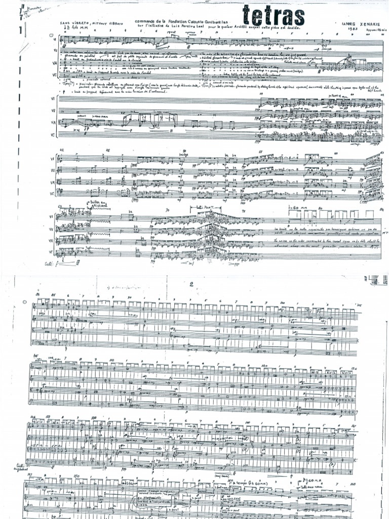 Xenakhis Tetras | PDF