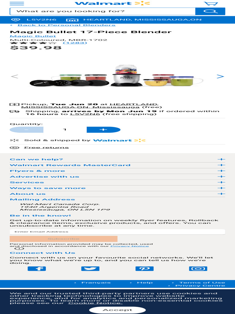Magic Bullet 17-Piece Personal Blender Walmart | PDF