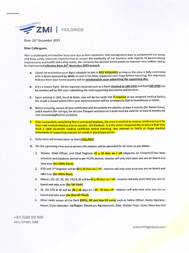 Rejoining Letter | PDF