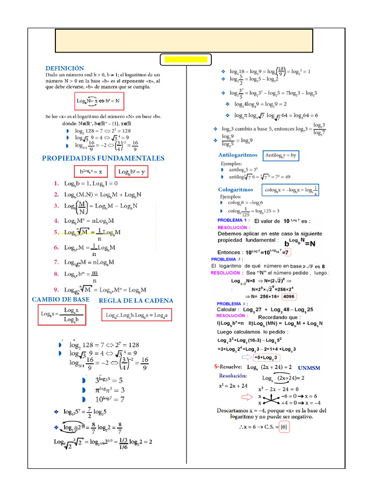 Clase3 Logaritmo | PDF