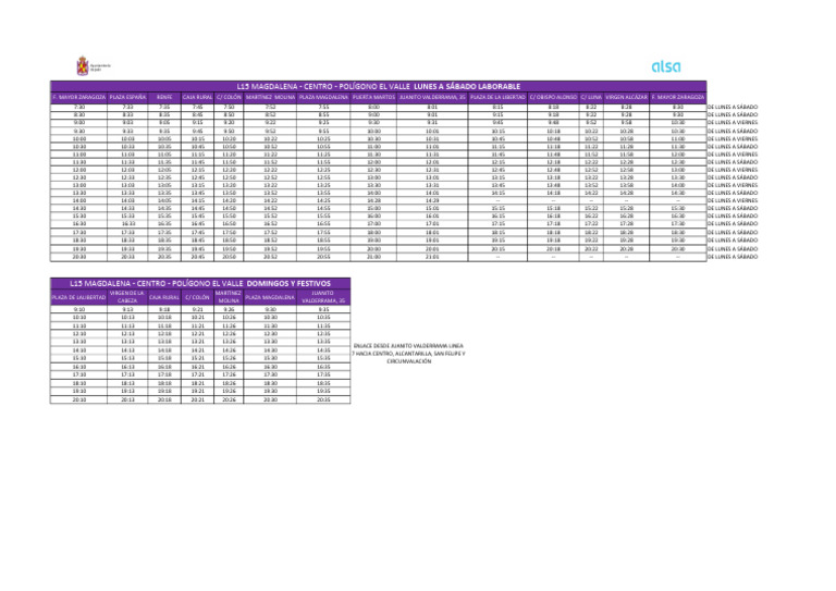 L15-Magdalena-Centro-Pol-El Valle | PDF