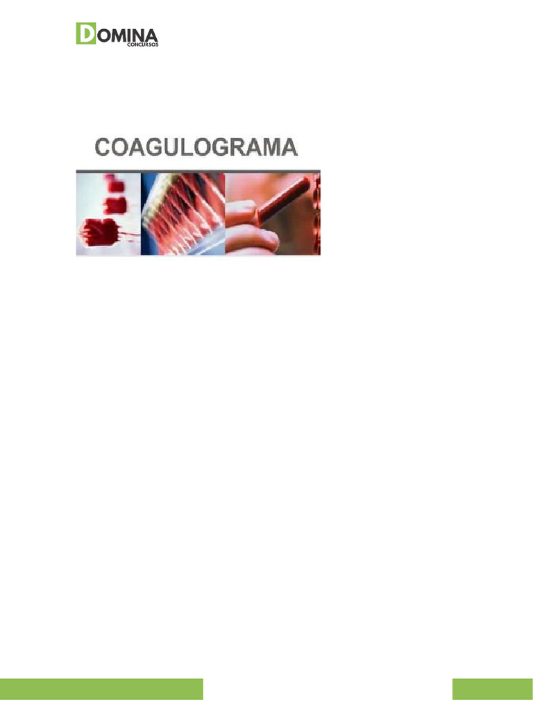 Exame de Coagulograma: Avaliação Sanguínea | PDF | Coagulação ...