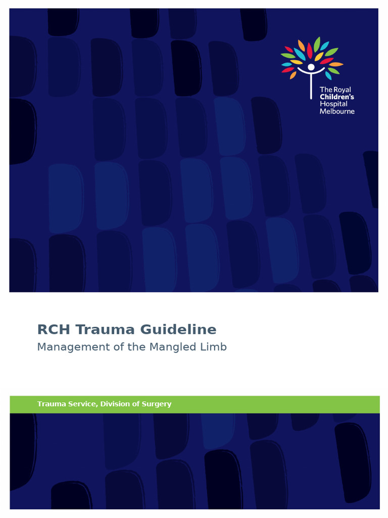 Mangled Limb Guideline | PDF | Bleeding | Amputation