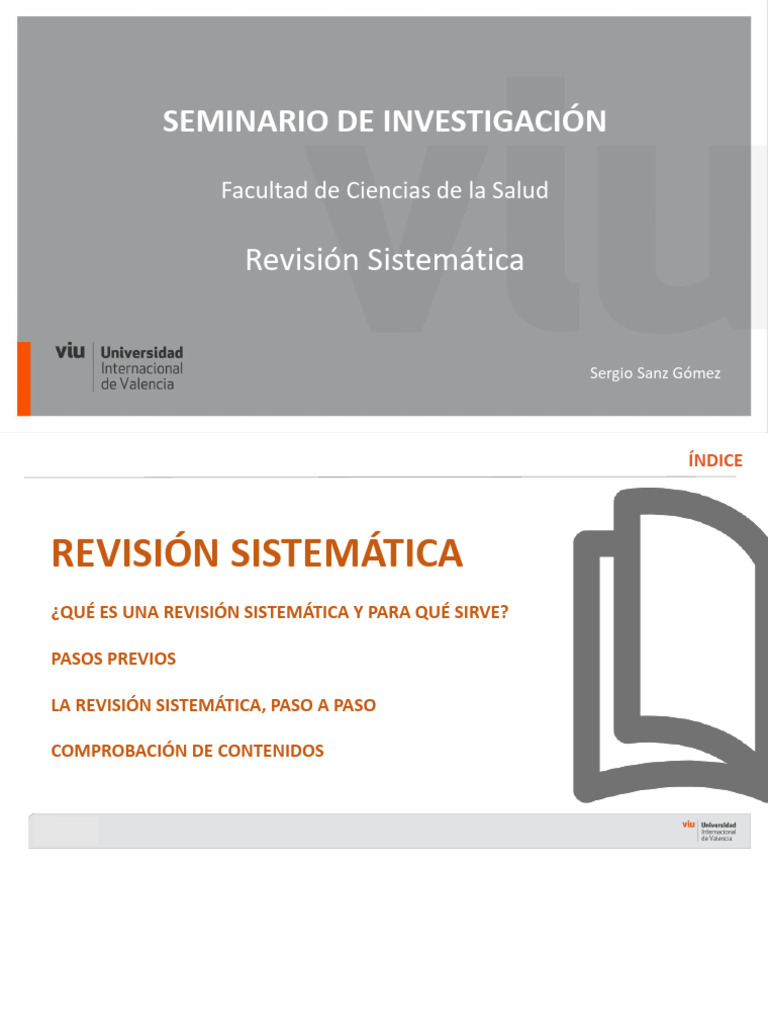 Revisión Sistemática en TFM | PDF | Revisión sistemática | Metaanálisis