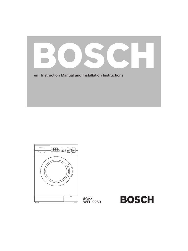 Bosch Maxx Classic | PDF