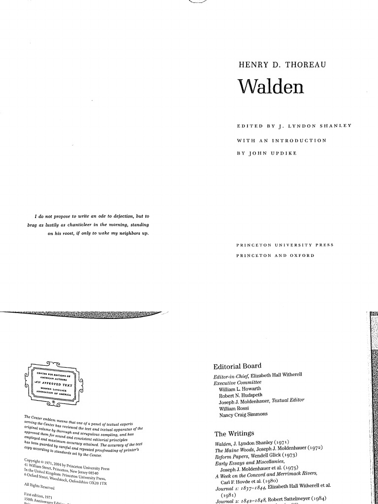 Thoreau_Walden | PDF