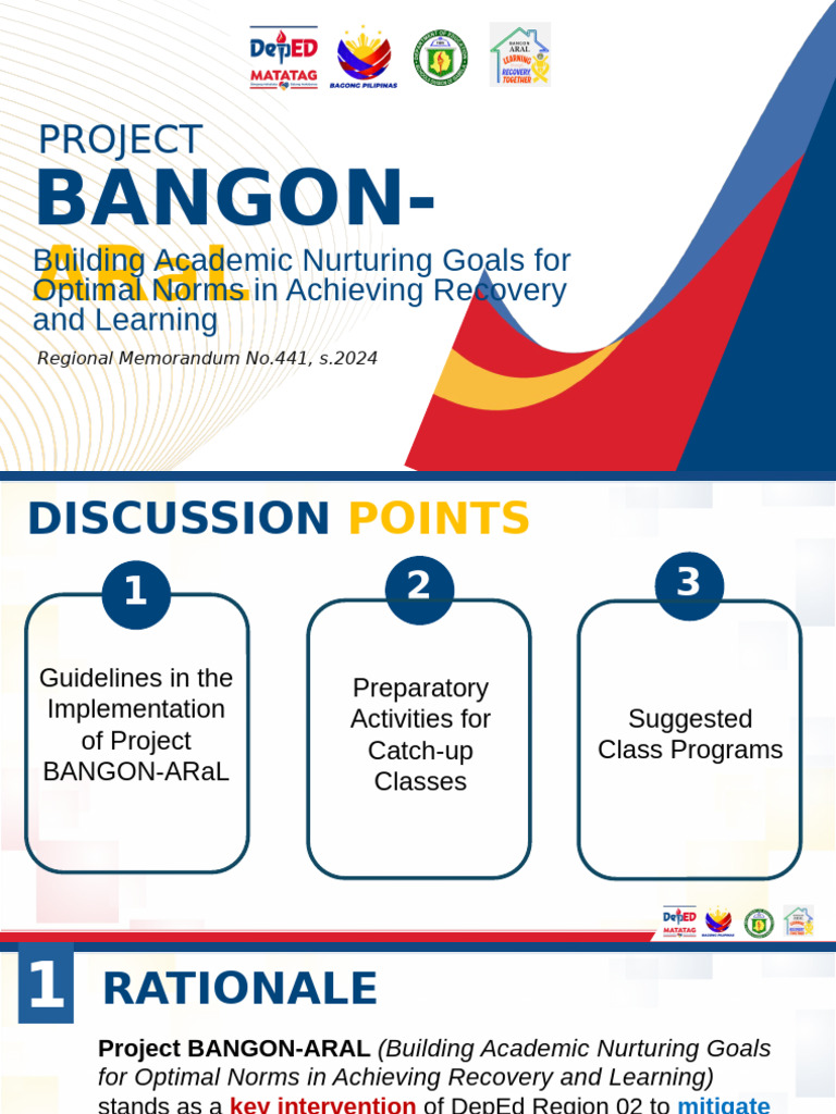 Project Bangon Aral - Mancom | PDF | Teachers