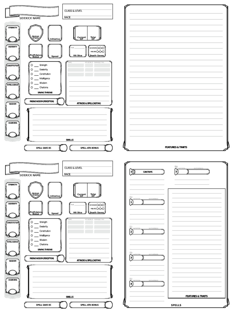 Dwarf Sidekick Template | PDF