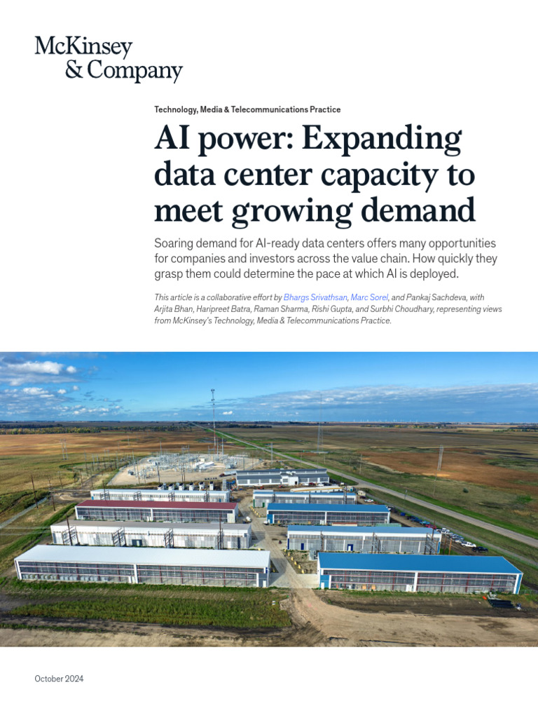McKinsey - AI Power - Expanding Data Center Capacity To Meet Growing ...