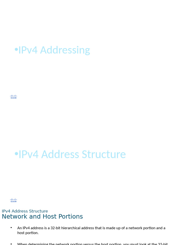 IPv4 Addressing | PDF | Ip Address | Computer Network