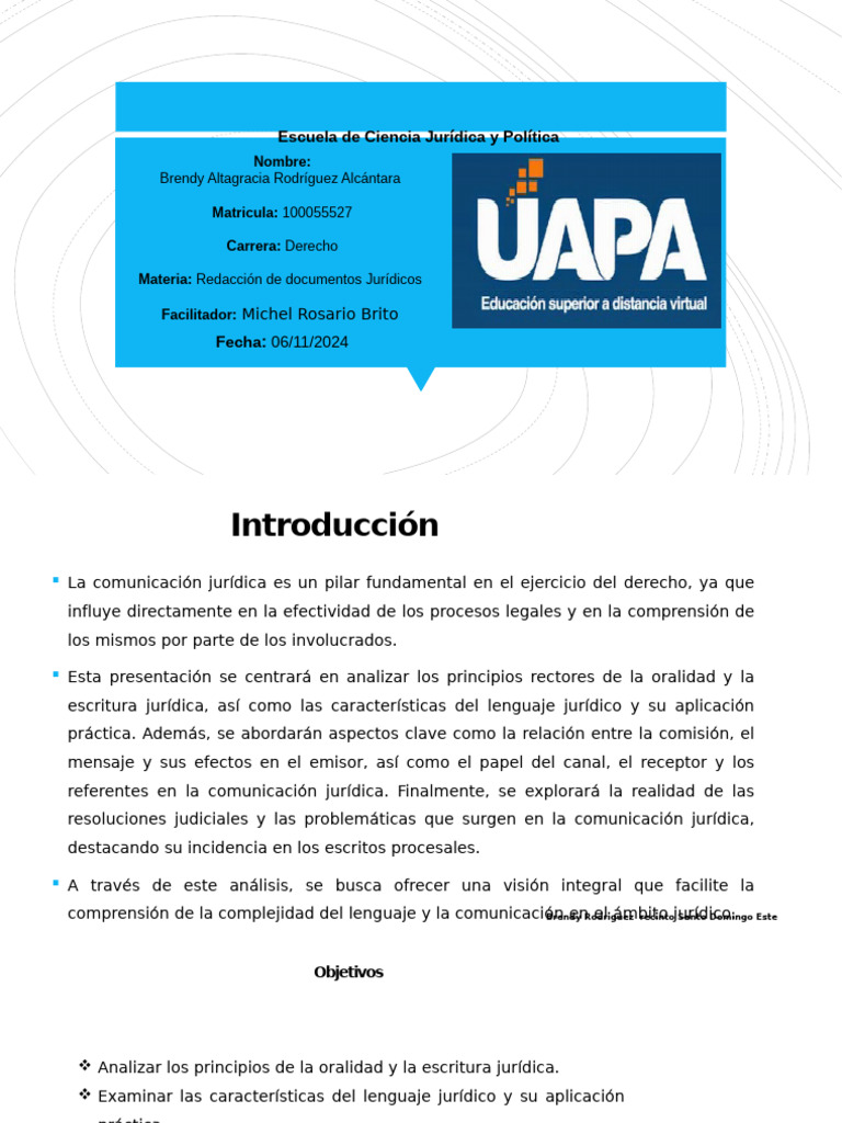 Redaccion de Documentos Juridicos Tarea 1 | PDF | Comunicación | Abogado