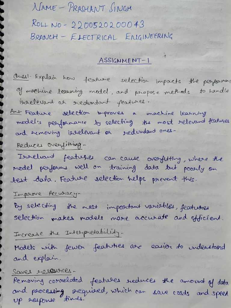Prashant Singh - Assignment 1 | PDF