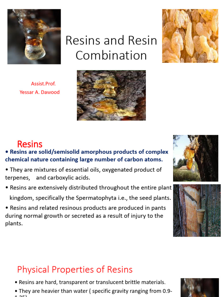 Resins and Resin Combination | PDF | Resin | Capsicum