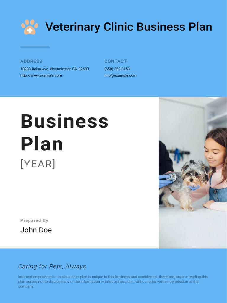Veterinary Clinic Business Plan Overview | PDF | Marketing Strategy ...