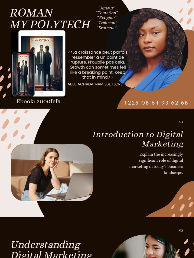 Brown Simple Digital Marketing Presentation | PDF | Digital Marketing | Marketing