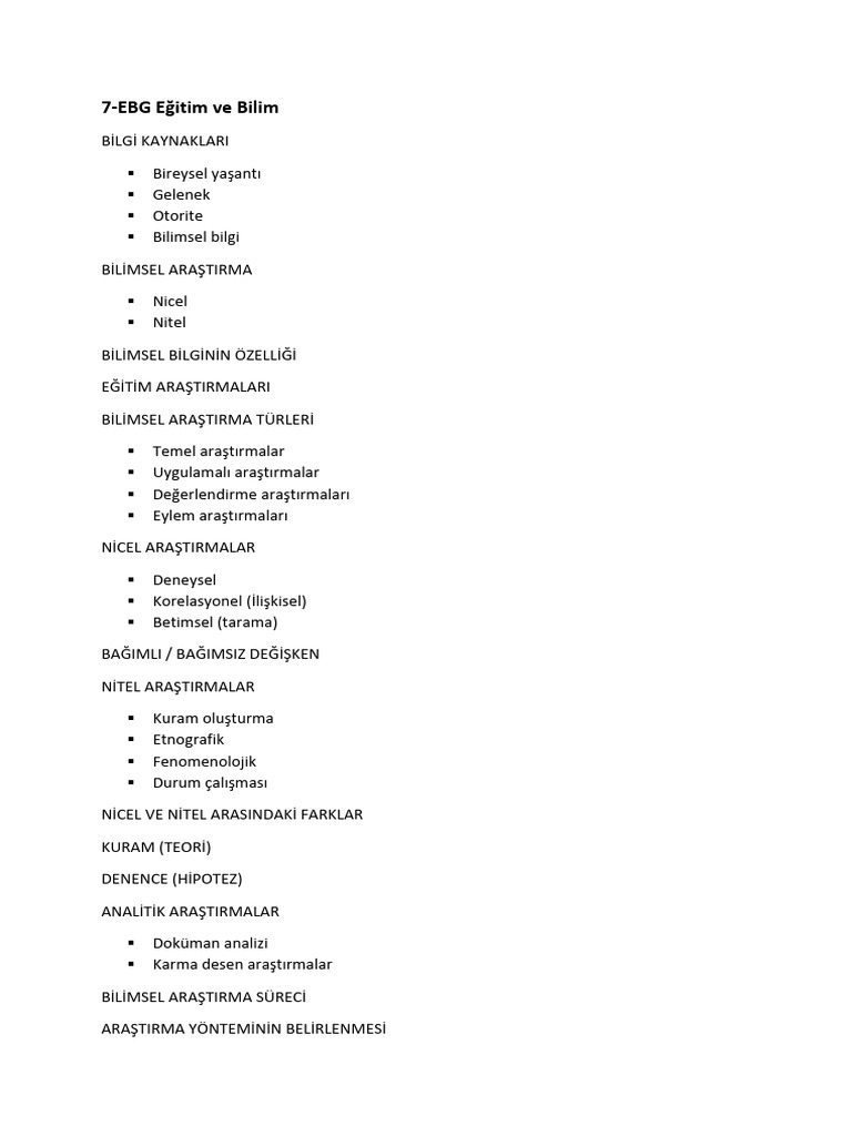 7-EBG EÄ Itim Ve Bilim | PDF