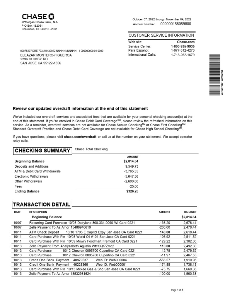 Ebenezer Nov | PDF | Overdraft | Transaction Account