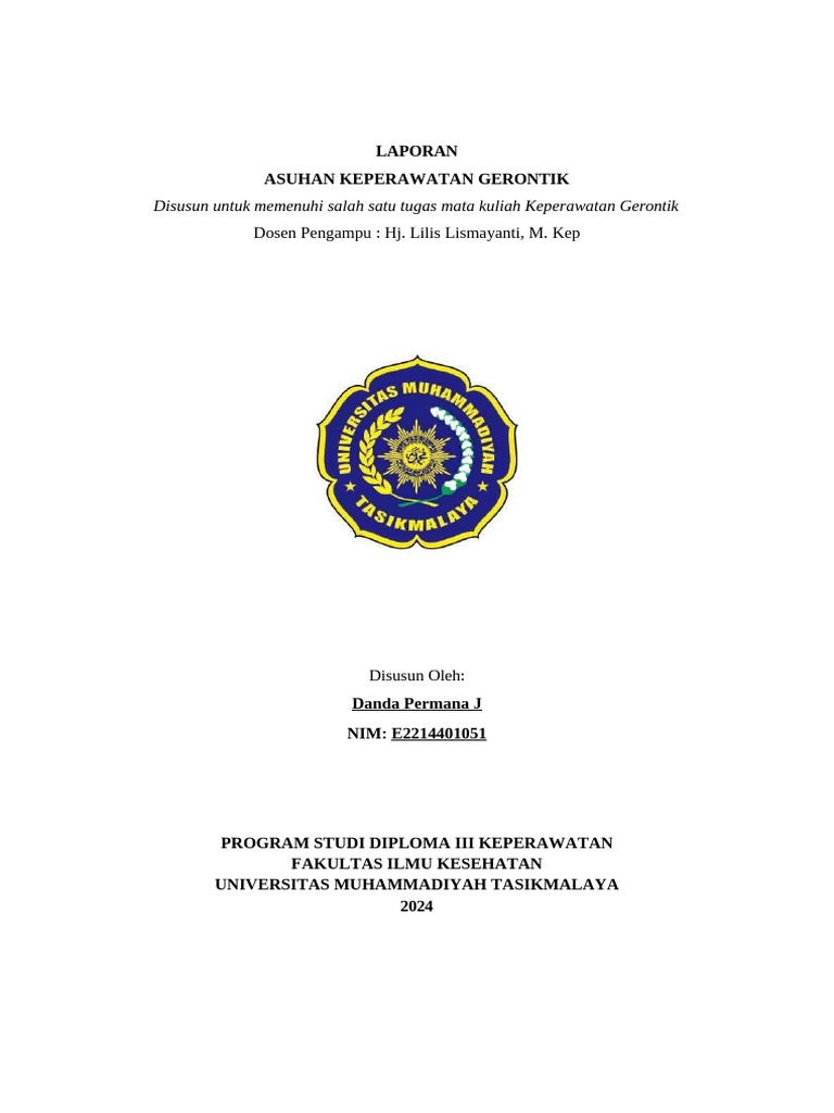 Pengkajian Gerontik - Danda PJ | PDF