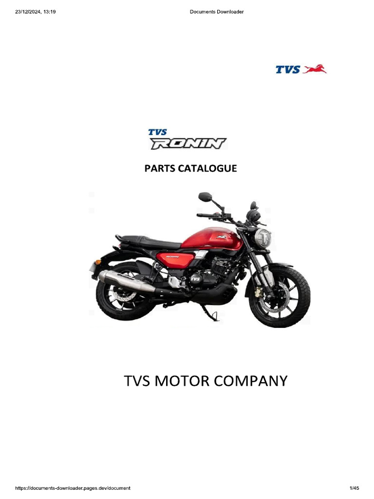 Part Tvs Ronin | PDF
