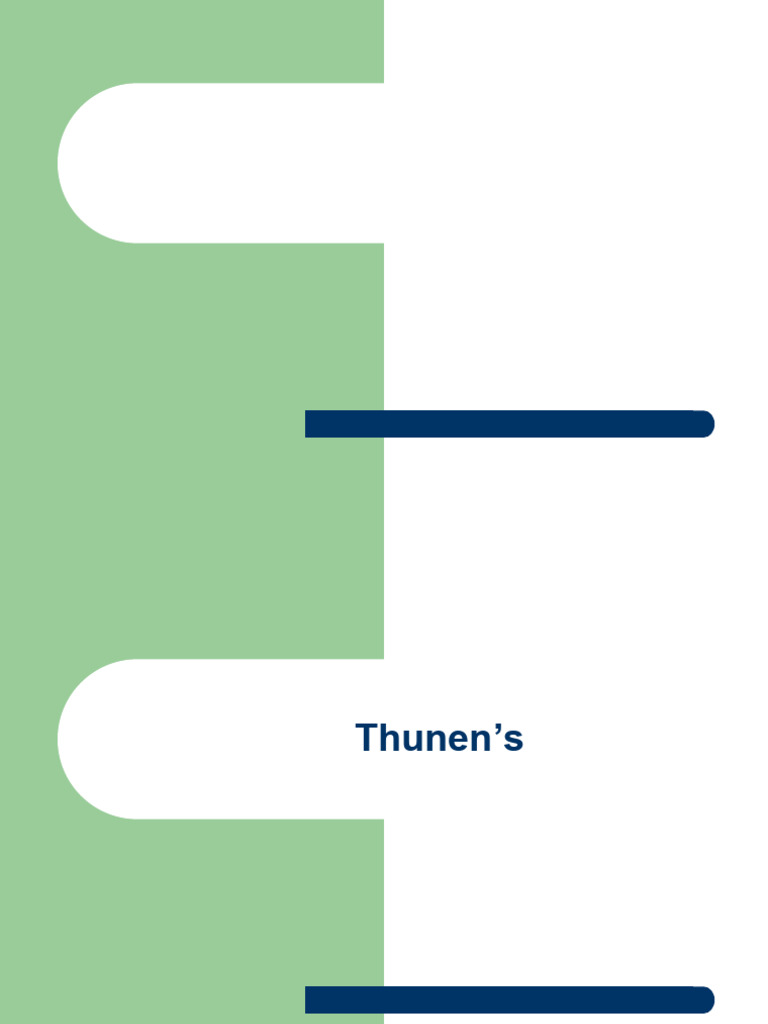 Von Thunen Model | PDF | Economics | Agriculture