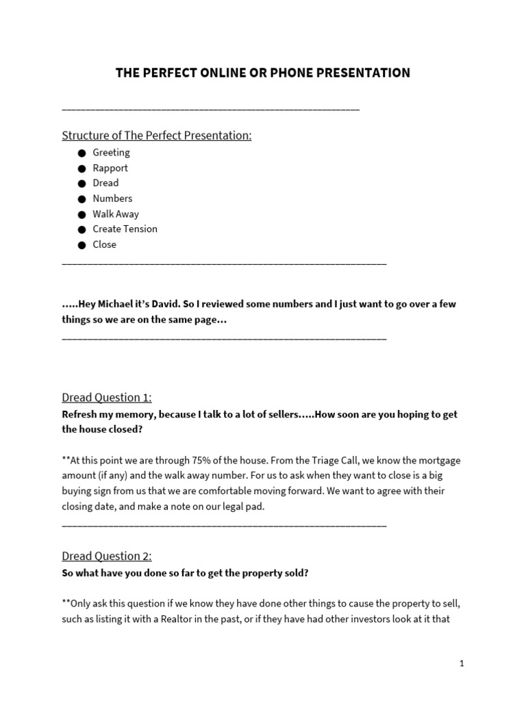 The Perfect Online Presentation | PDF