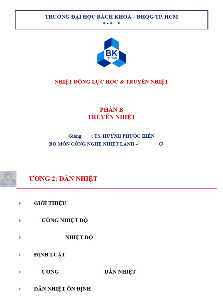 09 Chapter 2 - Truyen Nhiet (Dẫn Nhiệt) | PDF