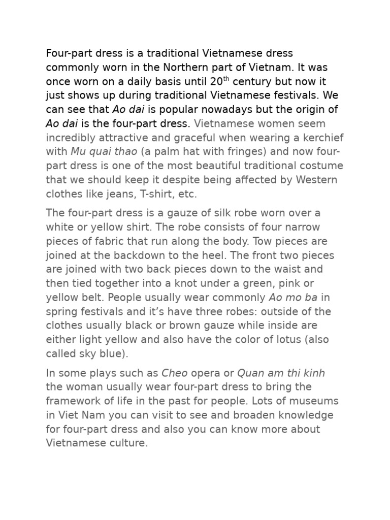 Four Part Dress | PDF