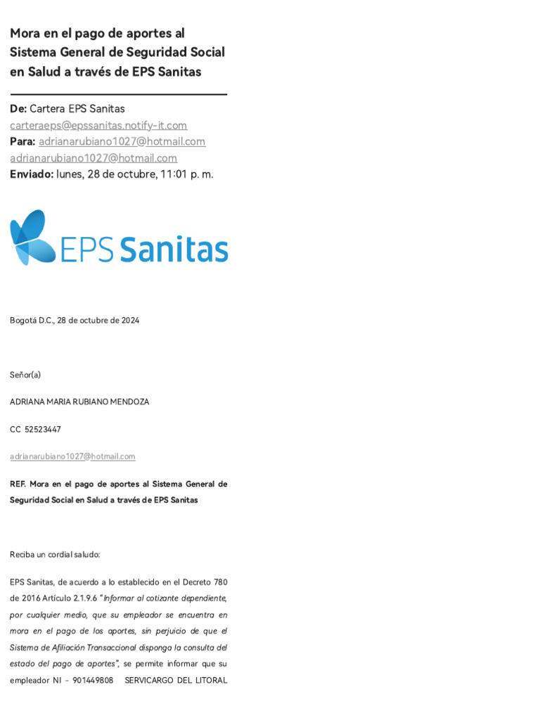 Documento de Outlook | PDF