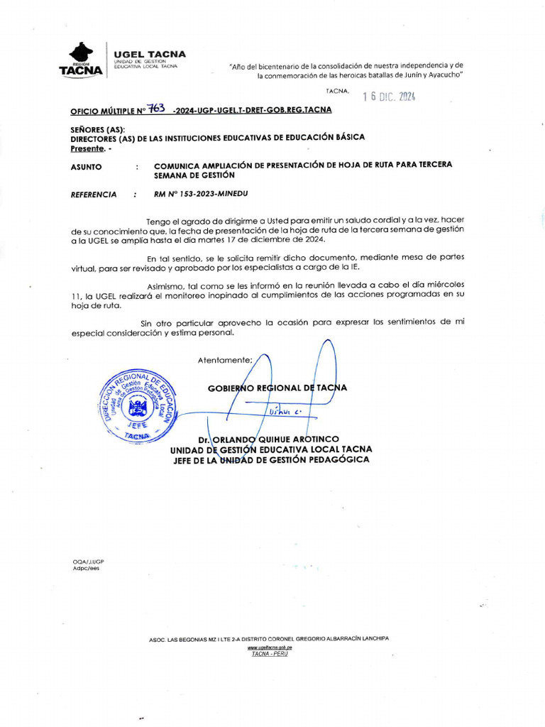 Oficio Multiple N 763 | PDF