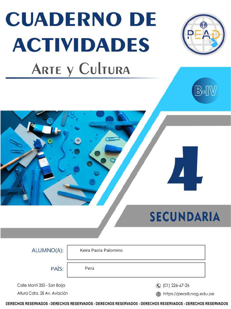 Pead - Iv - Bim - 4to - Secundaria - 2024 - PDF (1) - 241112 - 201313 | PDF | Perspectiva ...