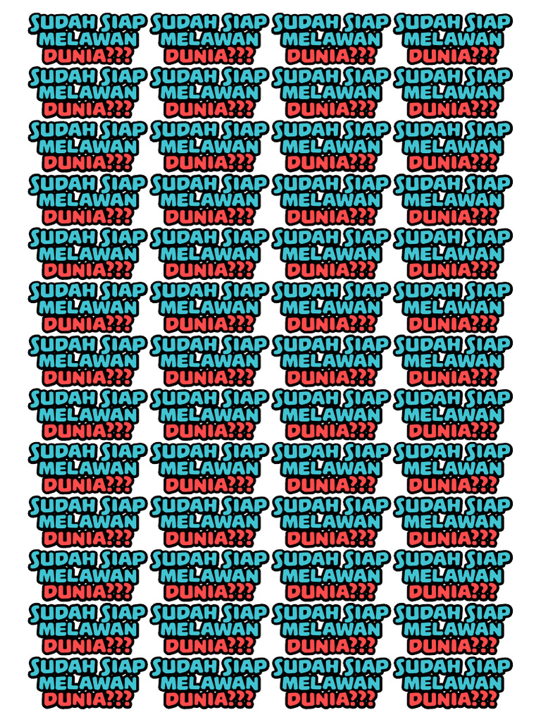 Sticker Kopi Raga | PDF