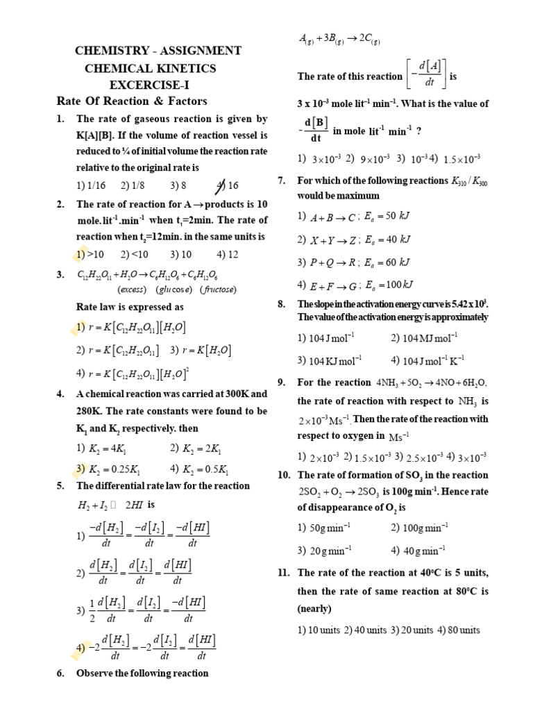 Chem….n | PDF | Chemical Kinetics | Reaction Rate