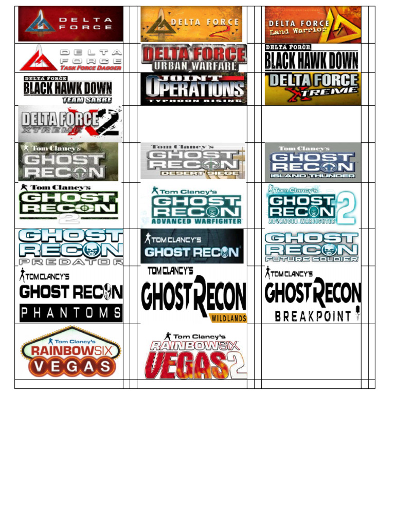 Delta Force Ghost Recon | PDF