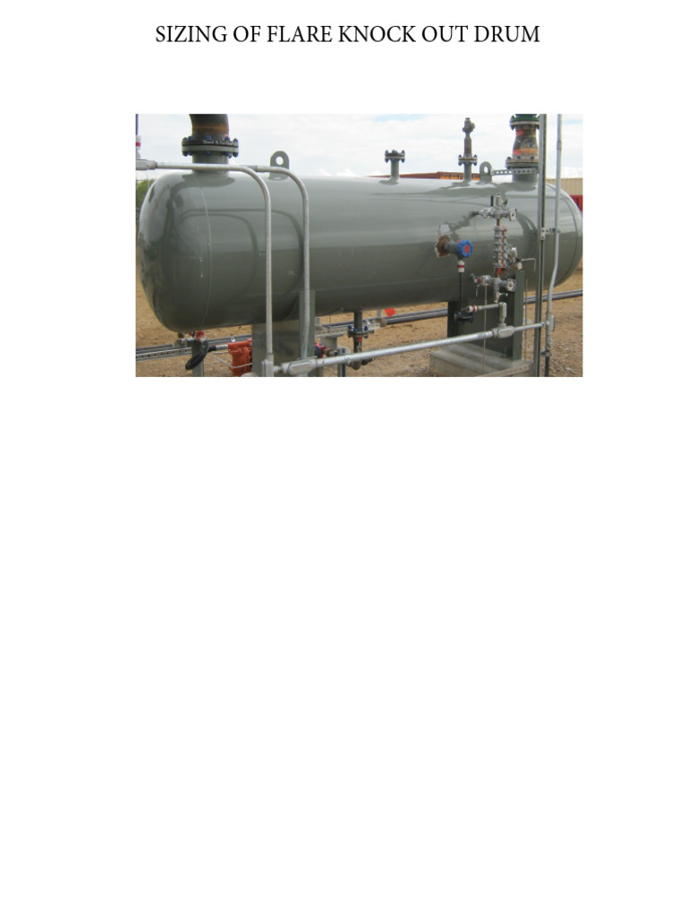 Knock Out Drum Sizing 1654837490 | PDF | Liquids | Drop (Liquid)