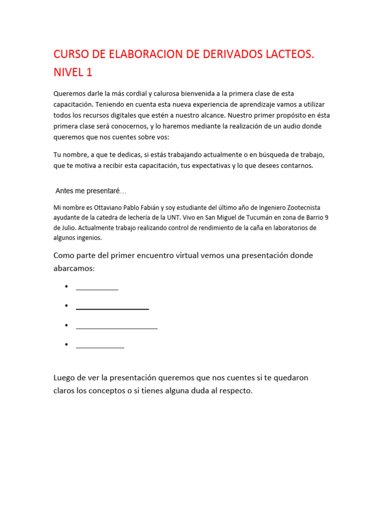 presentacion elab prod lacteos | PDF