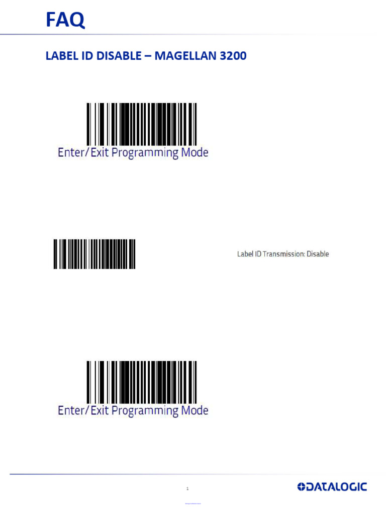 Label Id Disable - Magellan 3200 | PDF