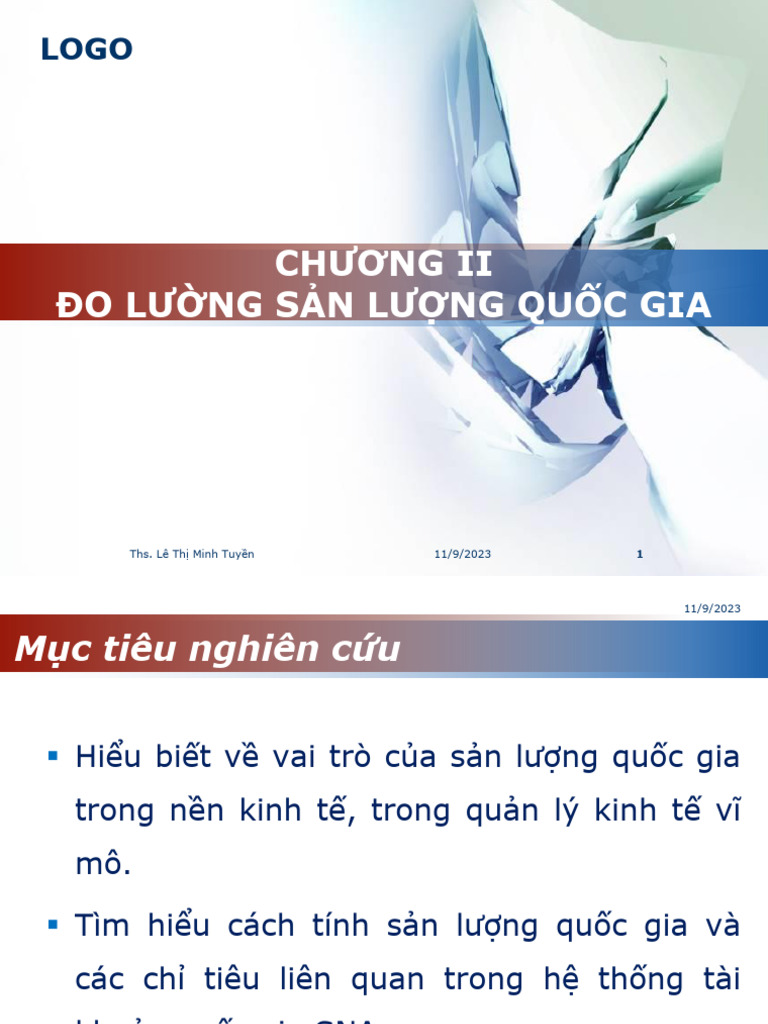 Macro Chapter 2 Do Luong San Luong Quoc Gia (SV) 2023 | PDF