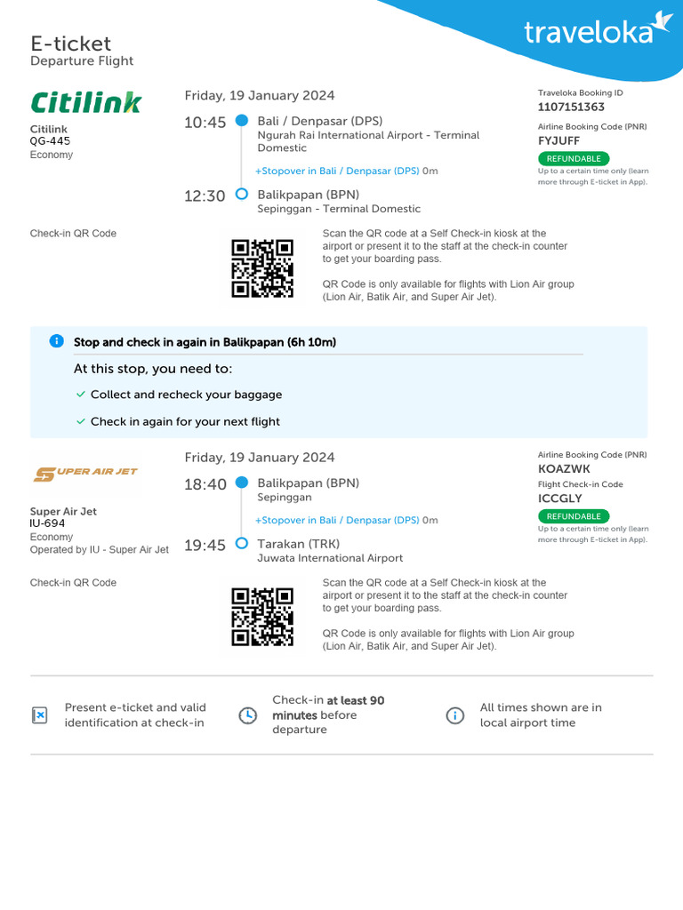 Astiawanty Dps Fyjuff, Iccgly TRK Flight Originating | PDF | Aviation