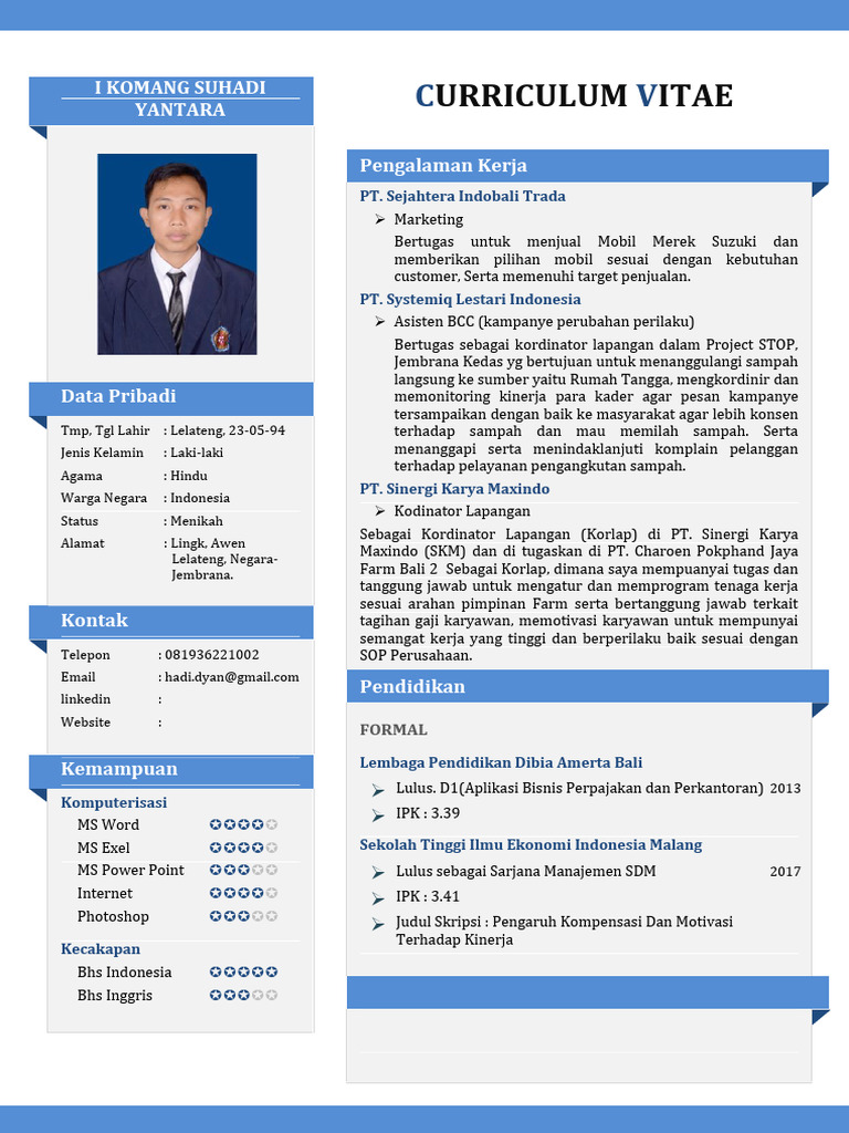 CV Terbaru | PDF