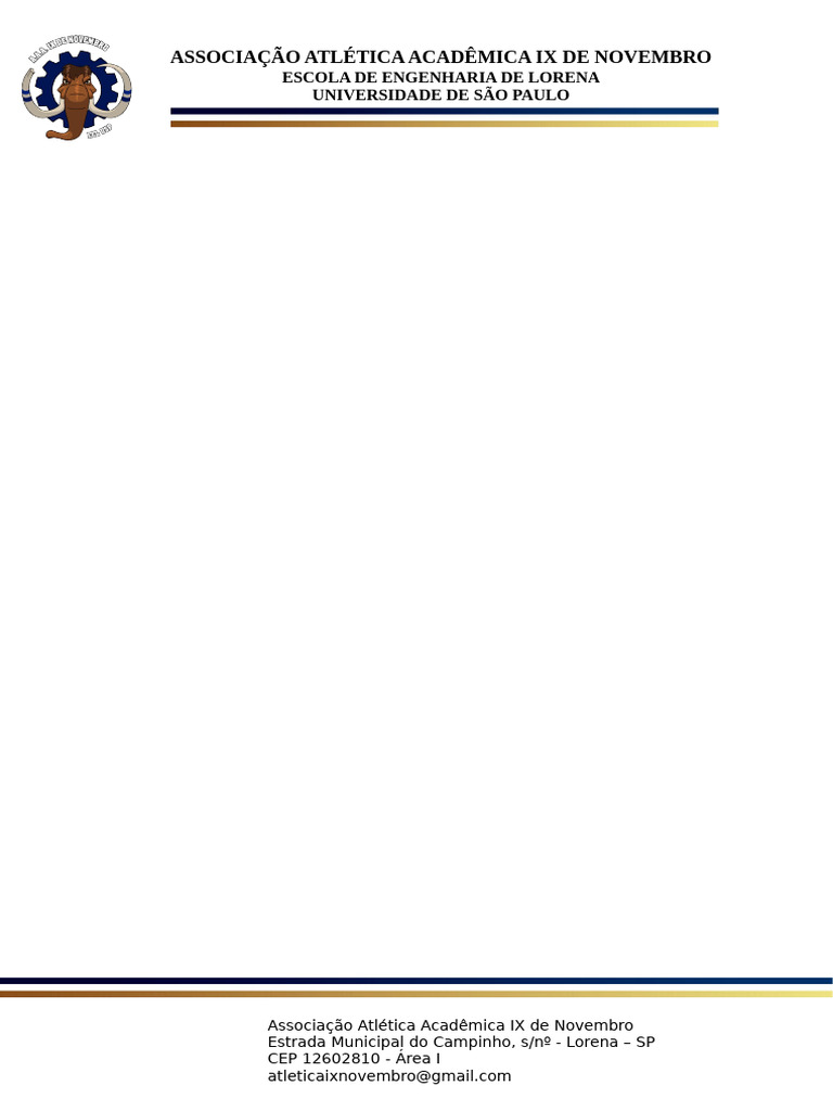 Layout para Documentos Da Atlética | PDF