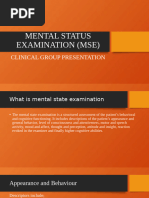 Mental State Examination MSE OSCE Checklist Geeky Medics | PDF ...