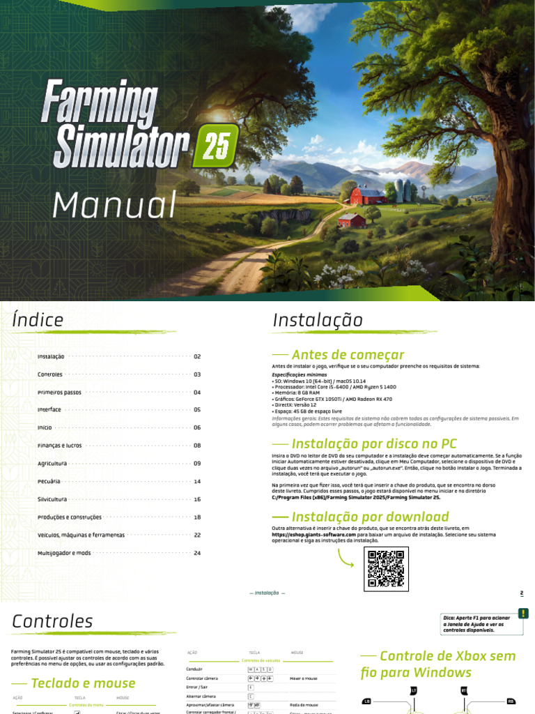 FS25 Manual - PT BR | PDF | Arado | Empréstimos
