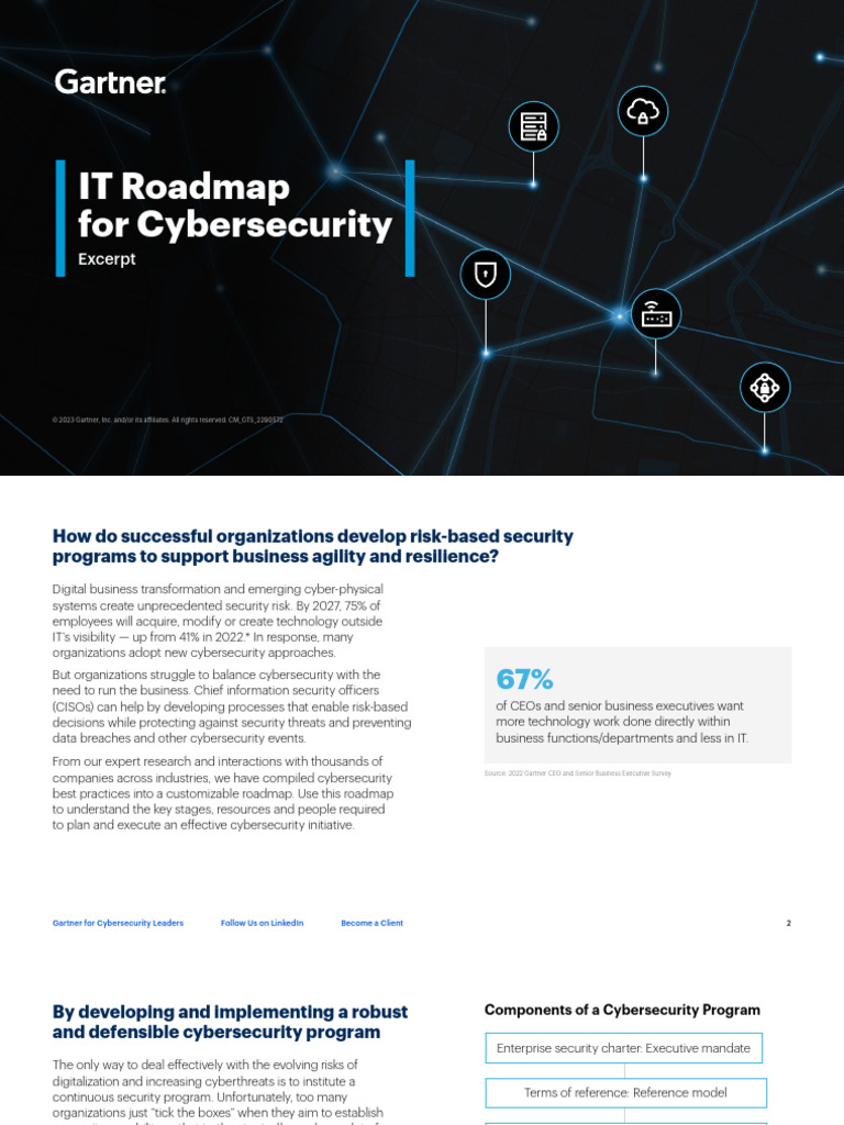 2023 It Roadmap For Cybersecurity | PDF | Computer Security | Security