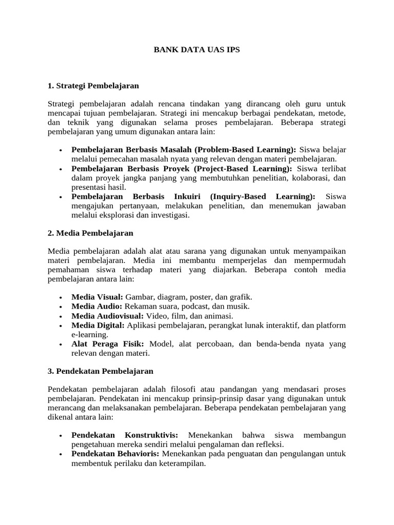 Bank Data Uas Ips 2024 | PDF