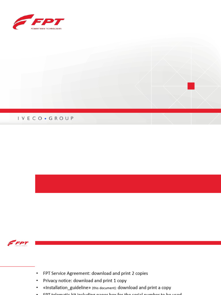 2G_Telematic Kit_Installation_guide_line_rev018_ENG2305843009233235005 | PDF | Bluetooth | Computing