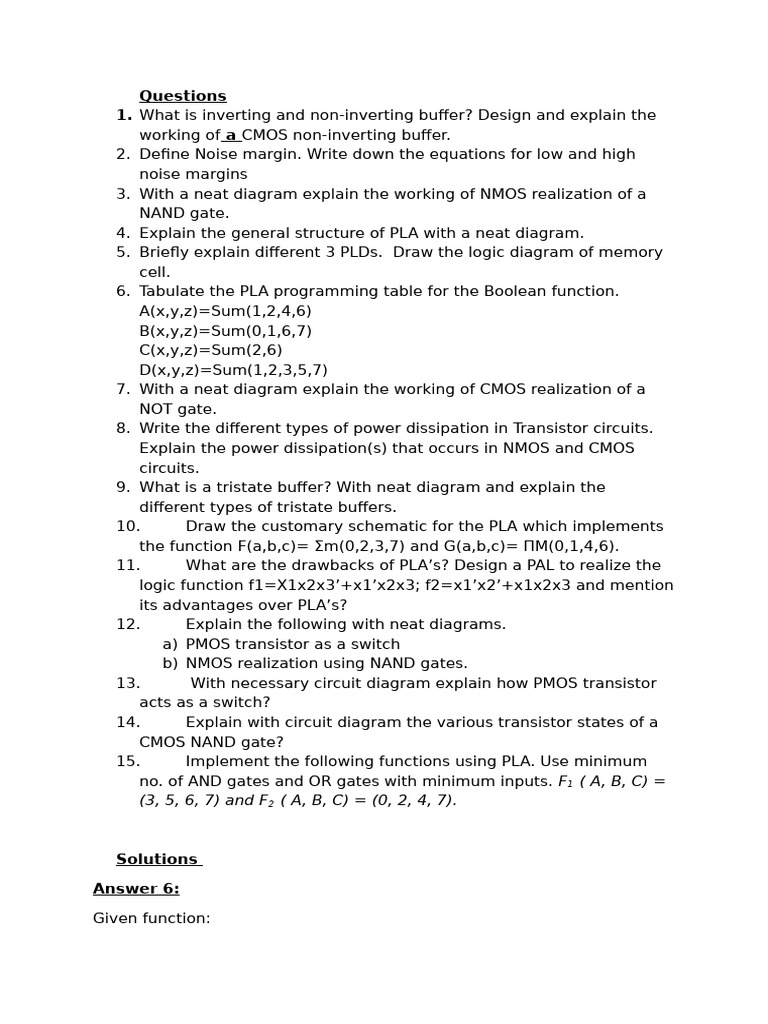 Questions and Solutions - Module 5 | PDF